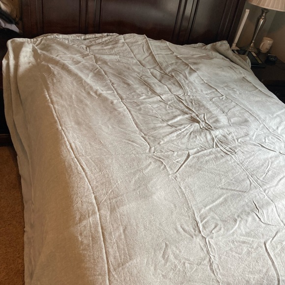 Pottery Barn | Bedding | Pottery Barn Belgian Flax Linen Duvet Cover ...